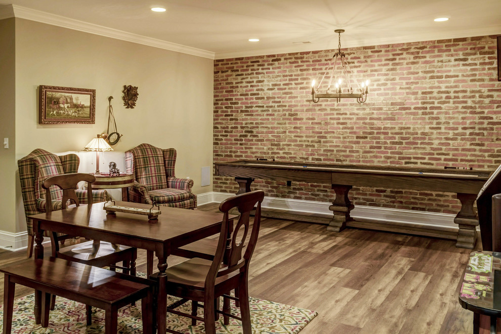 Englishpub Thin Brick Basement - Rustic - Basement - Other - by General ...