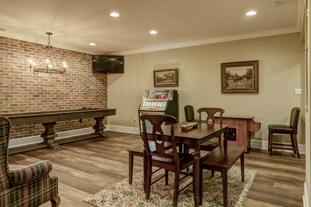Englishpub Thin Brick Basement - Rustic - Basement - Other - by General ...