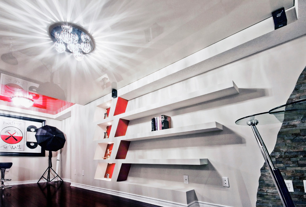 European Modernism Brightens a Canadian Basement - Modern - Basement ...