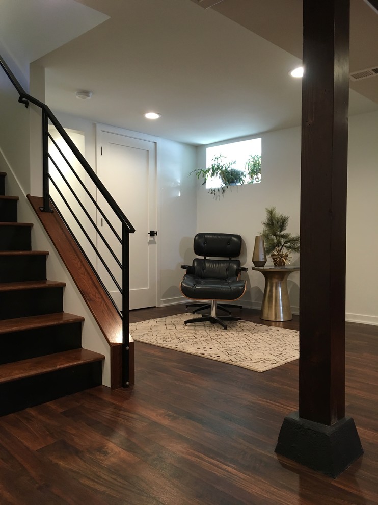Fabricated custom railings - Modern - Basement - Minneapolis - by ...