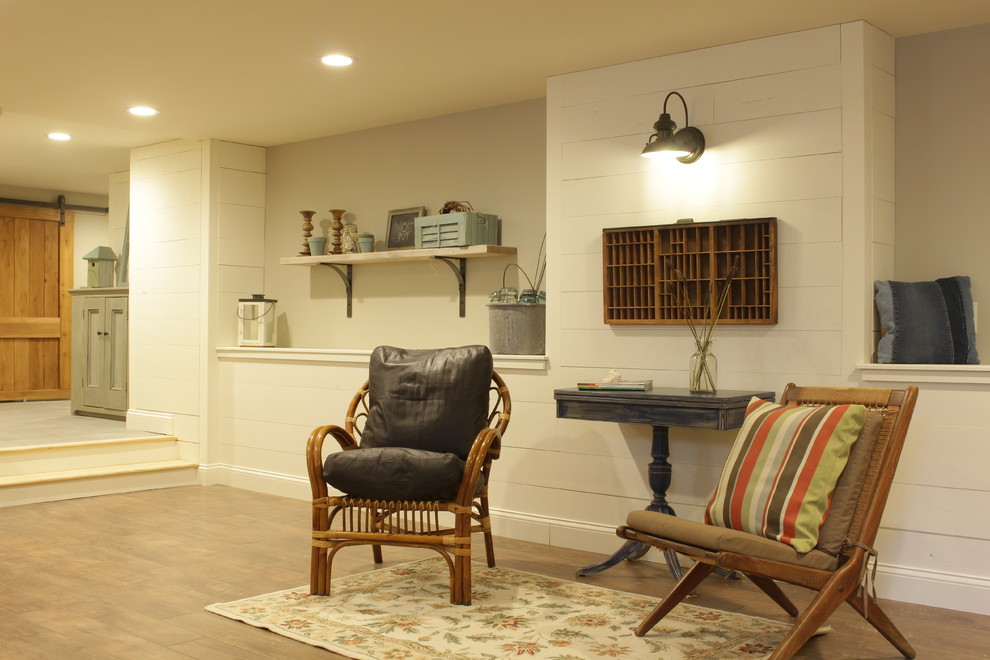 Farmhouse basement - Farmhouse - Basement - New York - by User | Houzz