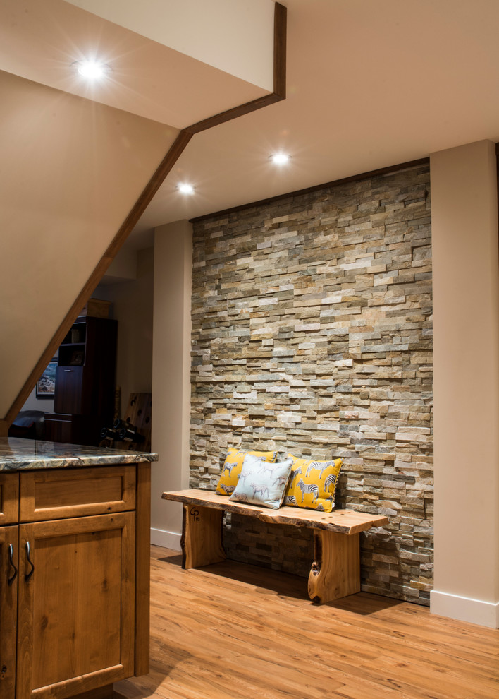 Feature Walls - Rustic - Basement - Calgary - by Timber Wolff Designs ...