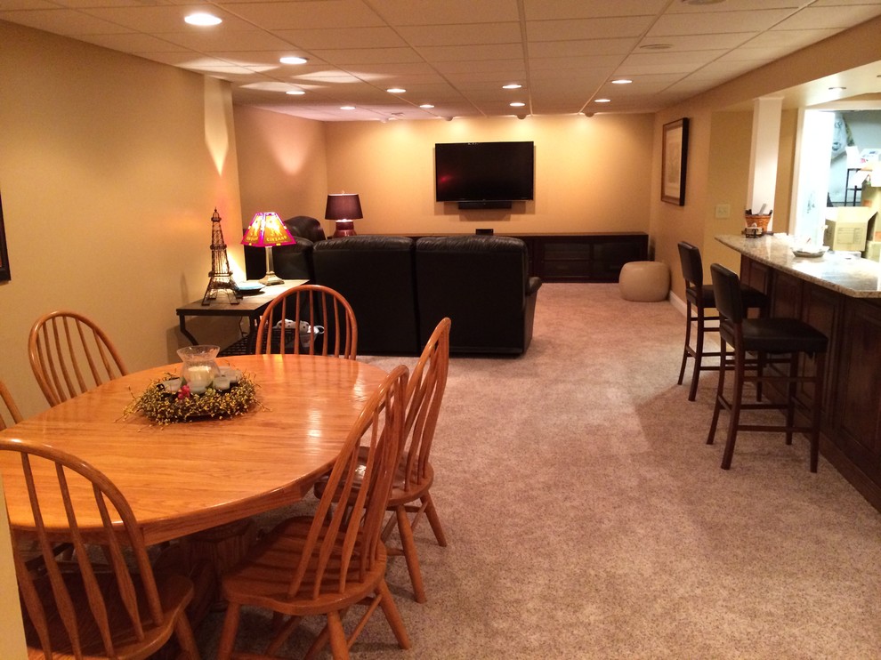 Finished Basement- Bar, Bath, Office, Exercise, Media, Pool Rooms ...