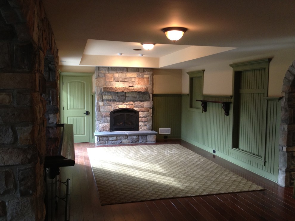 Finished Basement - Traditional - Basement - Philadelphia - by Brian ...