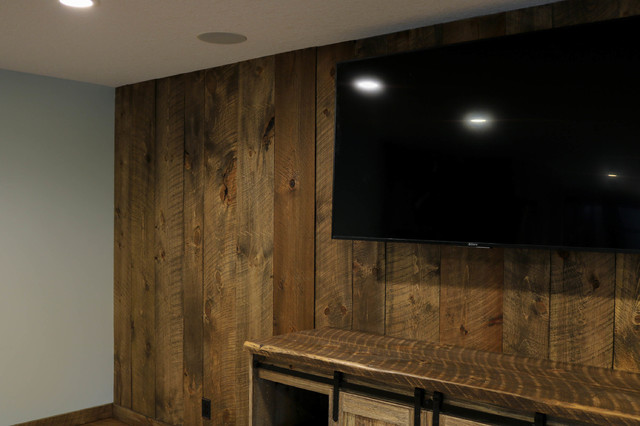 Finished Basement - Modern - Basement - Minneapolis - by Forever ...