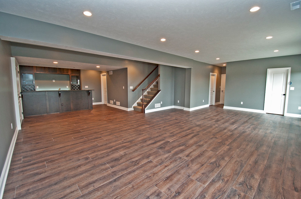 Finished basement - Rustic - Basement - Other - by Graziani Homes | Houzz