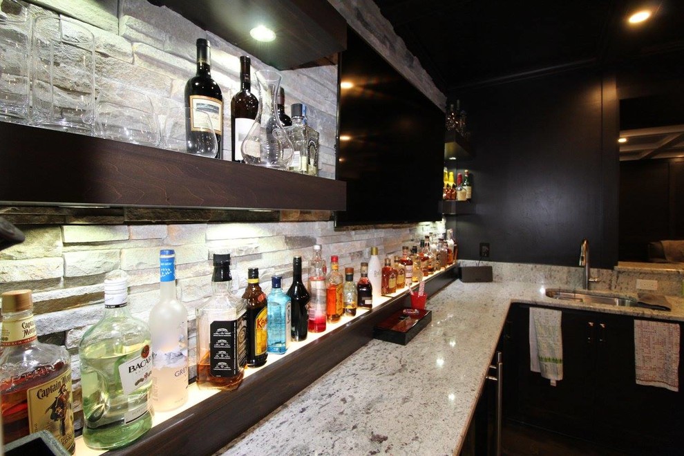 Finished Basement - Island Lakes, Novi Traditional - Basement - Detroit ...