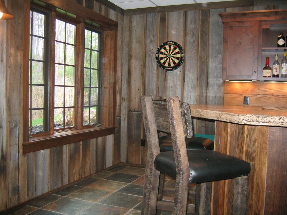 Finished Basement - Rustic - Basement - Cleveland - by Studio 76 ...