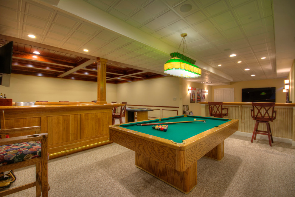 Finished Basement - Traditional - Basement - Philadelphia - by User | Houzz