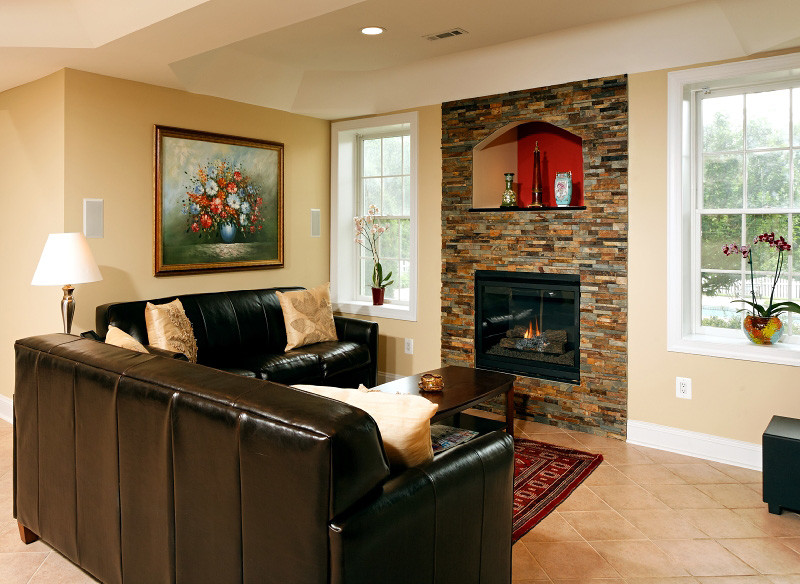 Finished Basements: Blue Moon Construction - Traditional - Basement ...