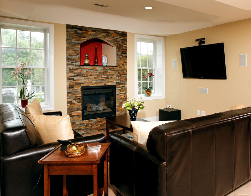 Finished Basements: Blue Moon Construction - Traditional - Basement ...