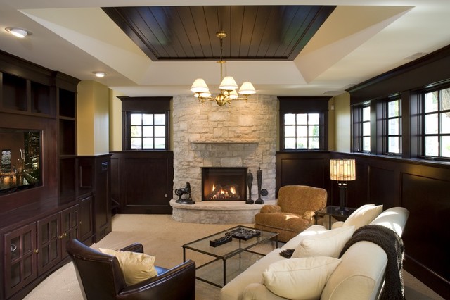 Finished Basements - Traditional - Basement - Chicago - by Ed Saloga ...