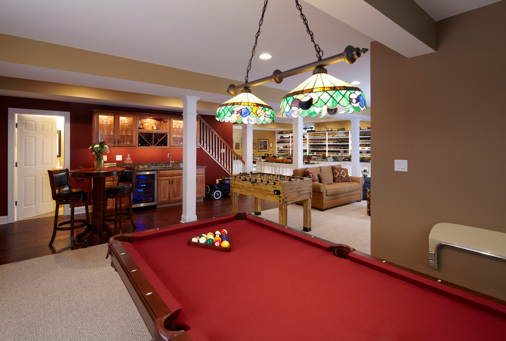 Finished Basements - Traditional - Basement - Philadelphia - by Hellings Builders | Houzz