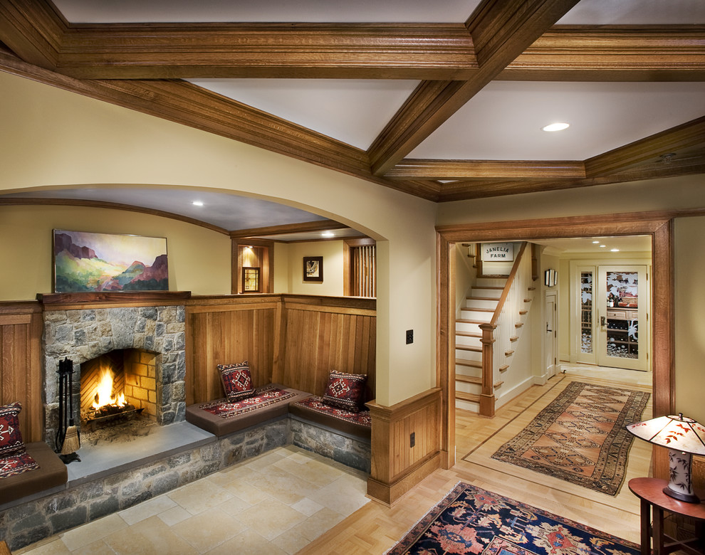 Fireplace - Contemporary - Basement - DC Metro - by Bennett Frank ...