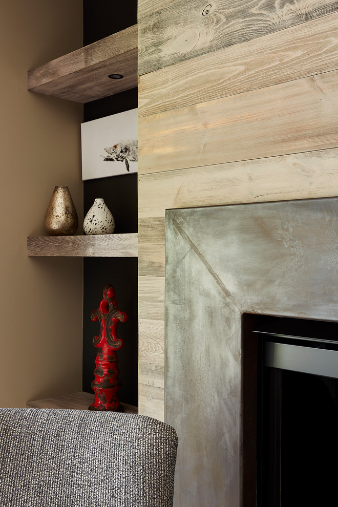 Fireplace Surround - Transitional - Basement - Minneapolis - by R|House ...