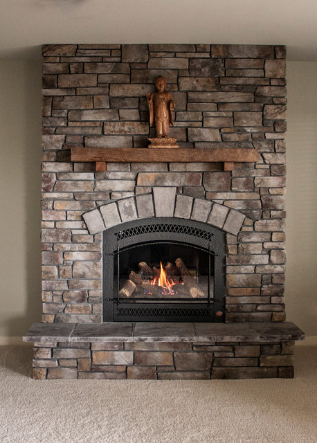 Fireplaces - Rustic - Basement - Seattle | Houzz