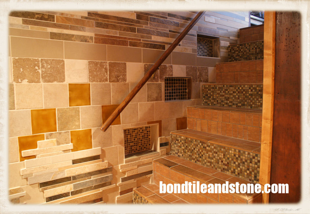 Floors - Eclectic - Staircase - Minneapolis - by Bond Tile & Stone | Houzz