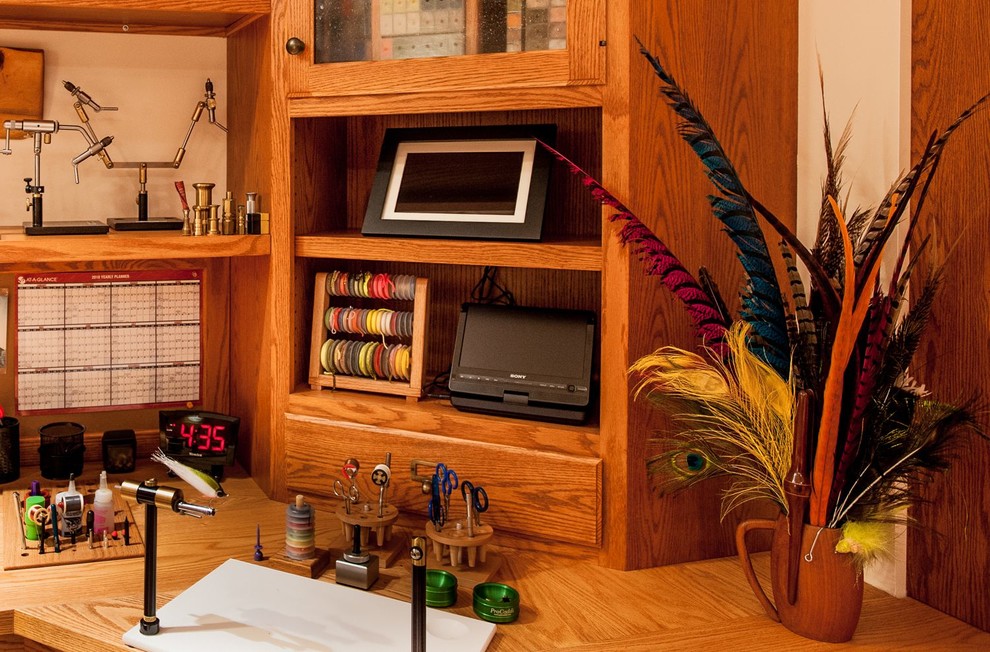 Fly Tying Room - Traditional - Basement - Tampa - by TRK Design Company ...
