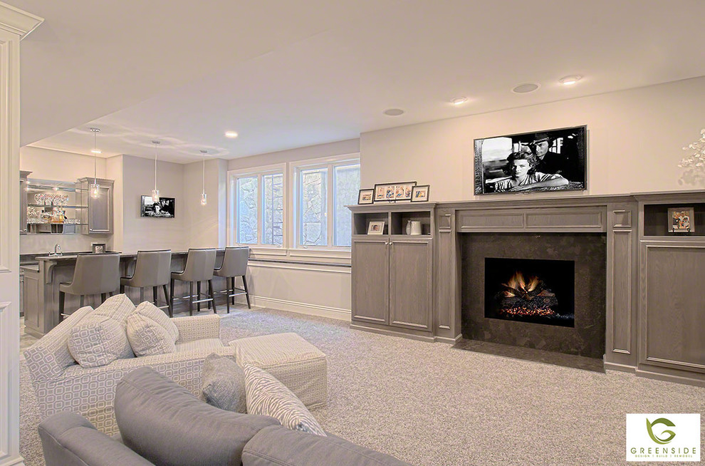 Fourth St. - Contemporary - Basement - Chicago - by Greenside Design ...