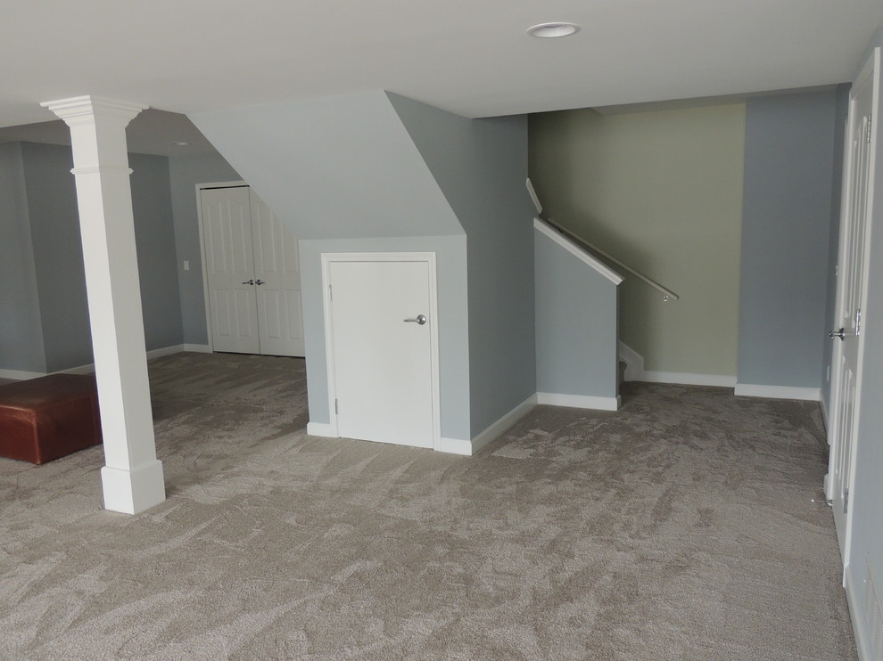 Francis finished basement - Traditional - Basement - Detroit - by Wright Design & Remodeling | Houzz