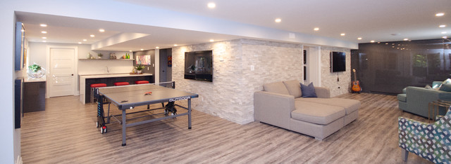 Full Basement Renovation - Contemporary - Basement - Toronto - by Floor ...
