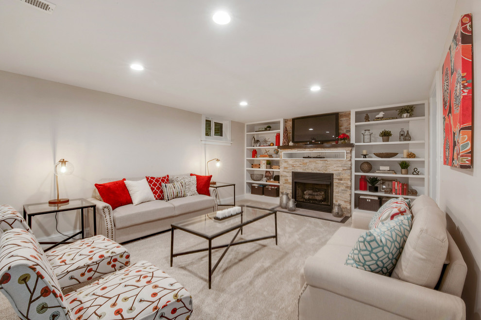 Full Finished Basement - Transitional - Basement - Wilmington - by M ...