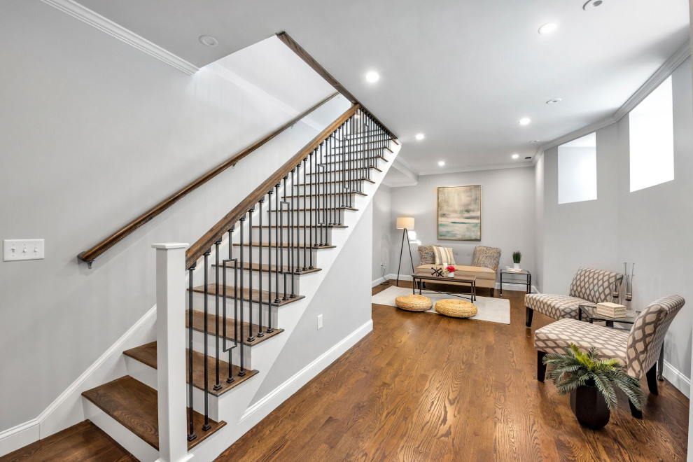 Full house renovation, Watertown, MA - Transitional - Basement - Boston ...