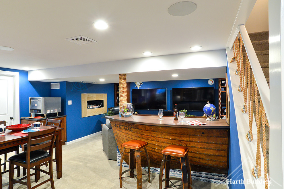 Functional Aesthetics - Beach Style - Basement - Philadelphia - by ...