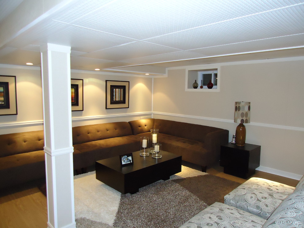 Furnished Basements - Contemporary - Basement - New York - by Bestway ...