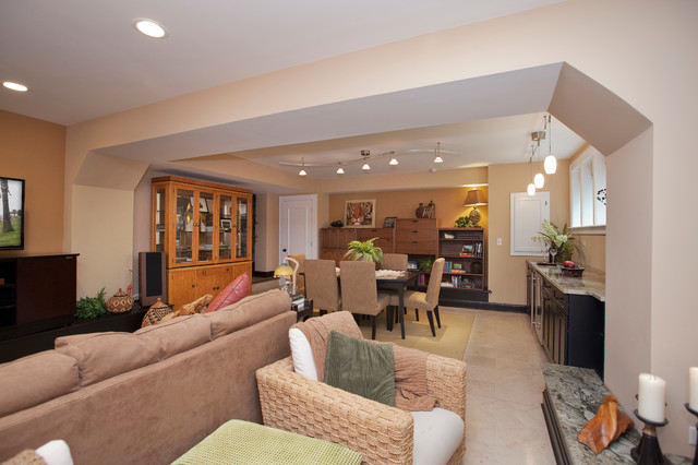 Garage conversion - Contemporary - Basement - Chicago - by Basement ...