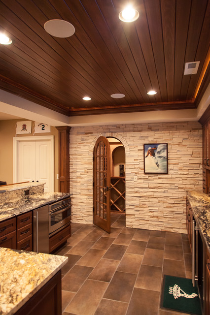 Golf themed basment - Traditional - Basement - Cincinnati - by Legacy ...