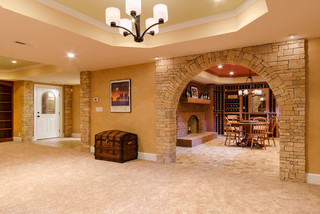 Grand Basement Remodel - Traditional - Basement - Richmond - by Lane ...