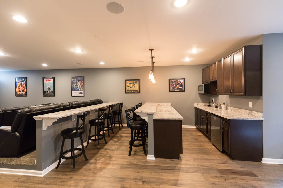 Granite Bartop Project in McLean VA - Contemporary - Basement - DC ...