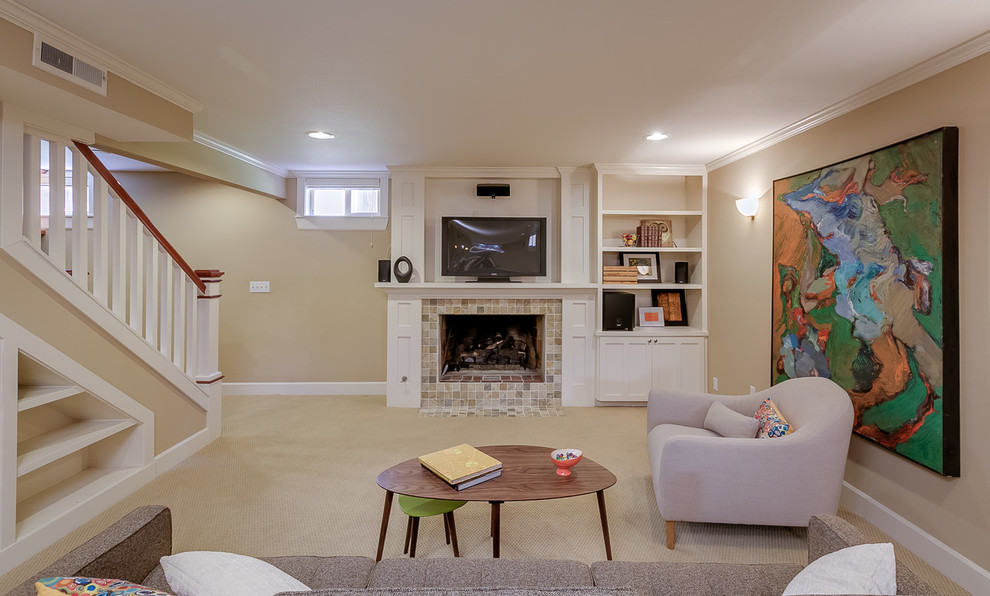 Greenlake Bungalow (Staging) - Modern - Basement - Seattle - by ...