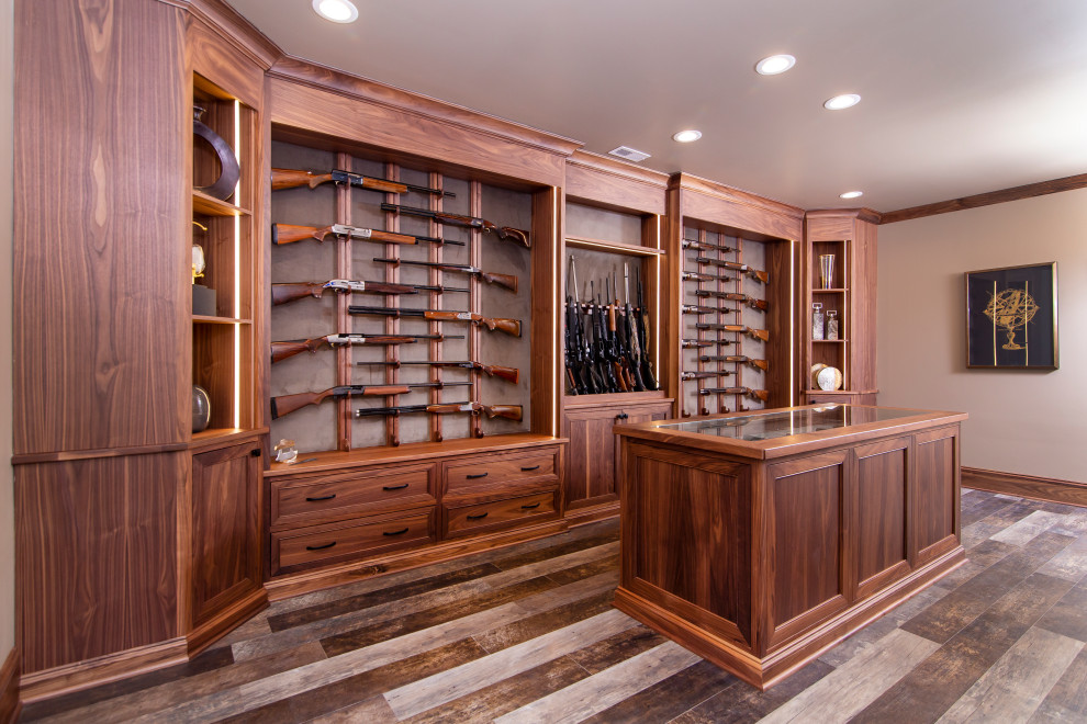 Gun Room - Transitional - Basement - Charlotte - by Bella Rosetti's ...