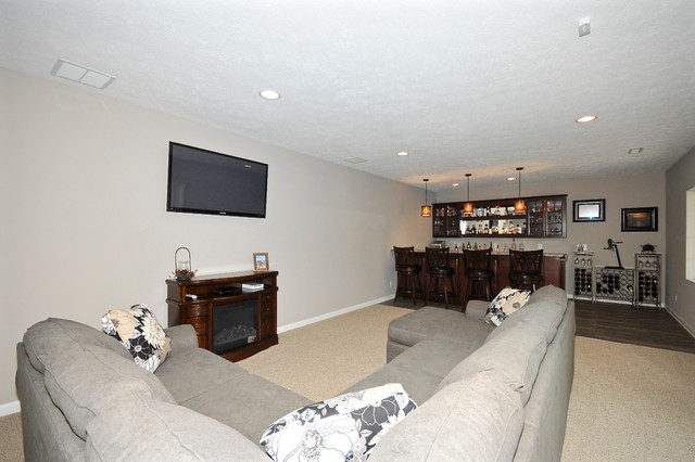 GuyCo - Bainbridge Basement - Contemporary - Basement - Indianapolis ...