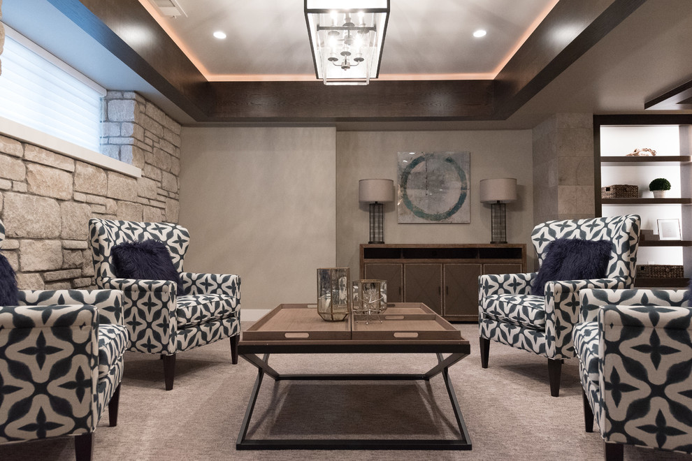 Harmony Club Spec Home - Transitional - Basement - Denver - by Aneka ...