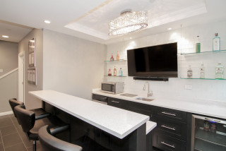Hawthorn Woods Basement Remodeling - Modern - Basement - Chicago - by ...