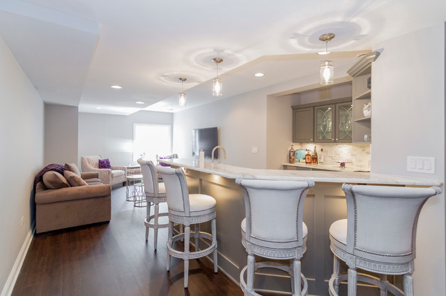 Hawthorn Woods - Transitional - Basement - Chicago - by Matrix Basement ...