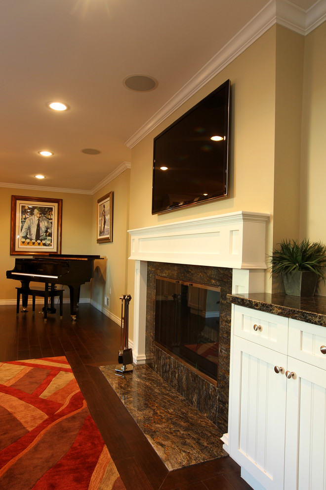 Hermosa Beach Basement Remodel with Bar Area - Traditional - Basement ...