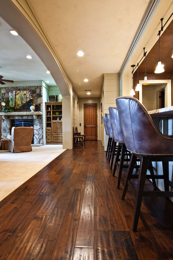 High end hardwood flooring for residential homes - Rustic - Basement ...