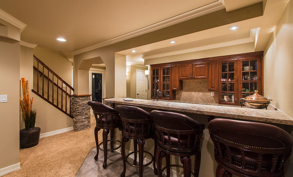 Highlands Ranch Basement - Traditional - Basement - Denver - by Remodel ...