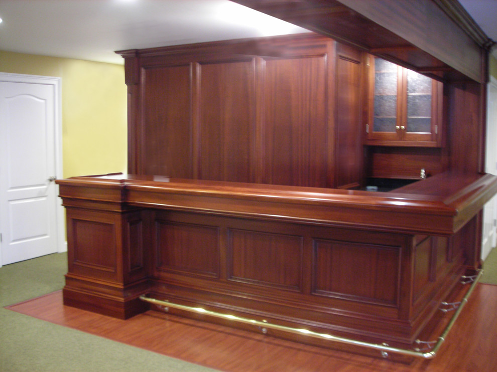 Home Bar in Mahogany - Traditional - Basement - New York - by Sunrise ...