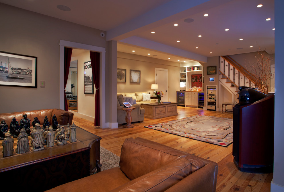 Home Theater - Contemporary - Basement - Boston - by Nantucket Media ...