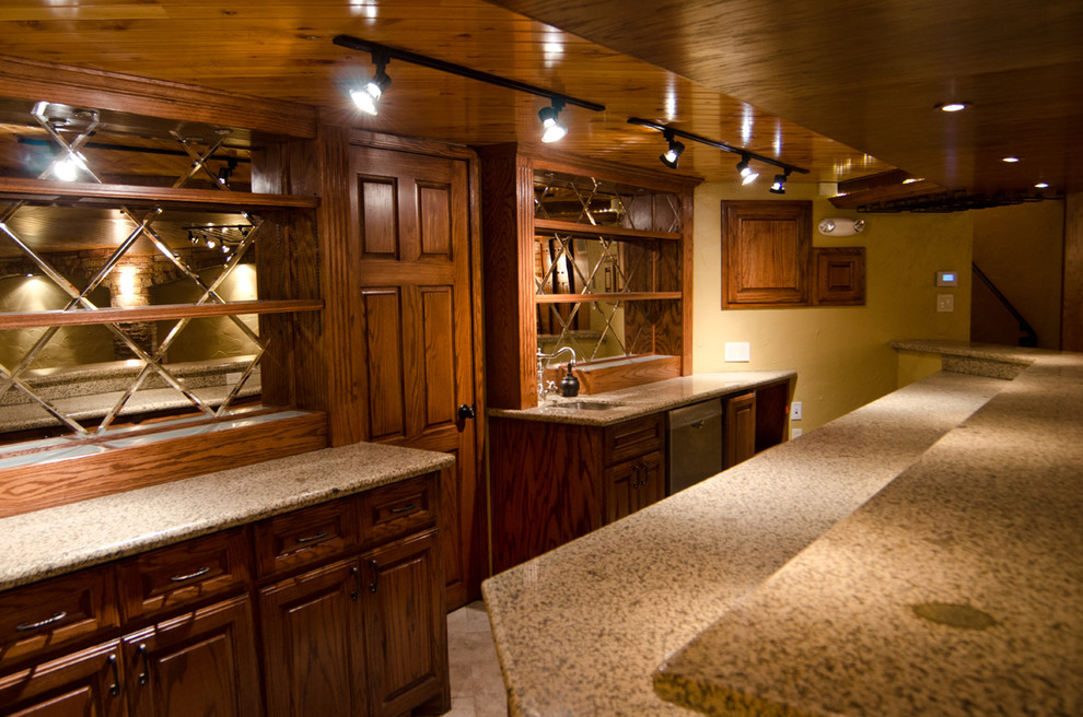 House Remodel After Fire - Rustic - Basement - Dallas - by Fedorko ...