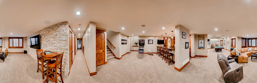 HT Custom Basement - Craftsman - Basement - Denver - by D&G (DGHOMEPRO ...