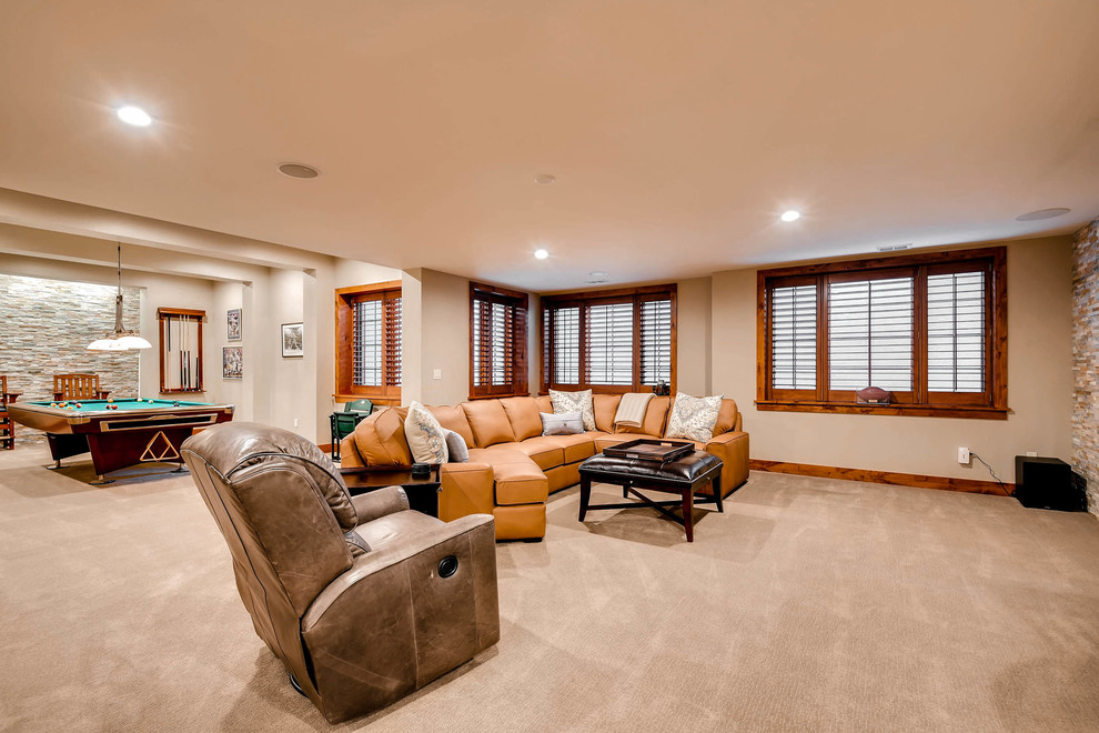 HT Custom Basement - Craftsman - Basement - Denver - by D&G (DGHOMEPRO ...
