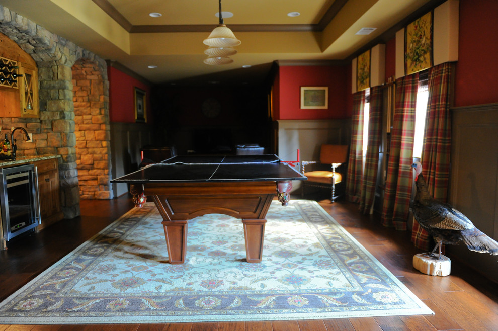 Hunting Lodge Basement - Rustic - Basement - Atlanta - by Ashley Taylor ...