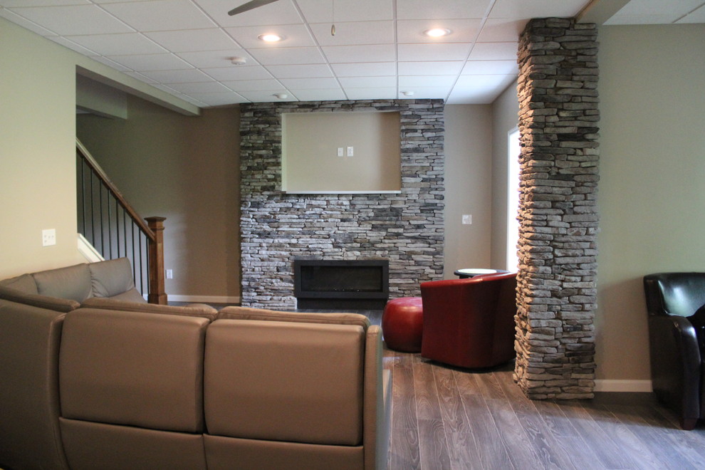 HVL Basement - Contemporary - Basement - Cincinnati - by JDC Remodeling, LLC | Houzz