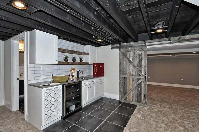 Industrial Basement - Industrial - Basement - Chicago | Houzz UK